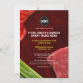 Personalize steak restaurant theme invitation | Zazzle