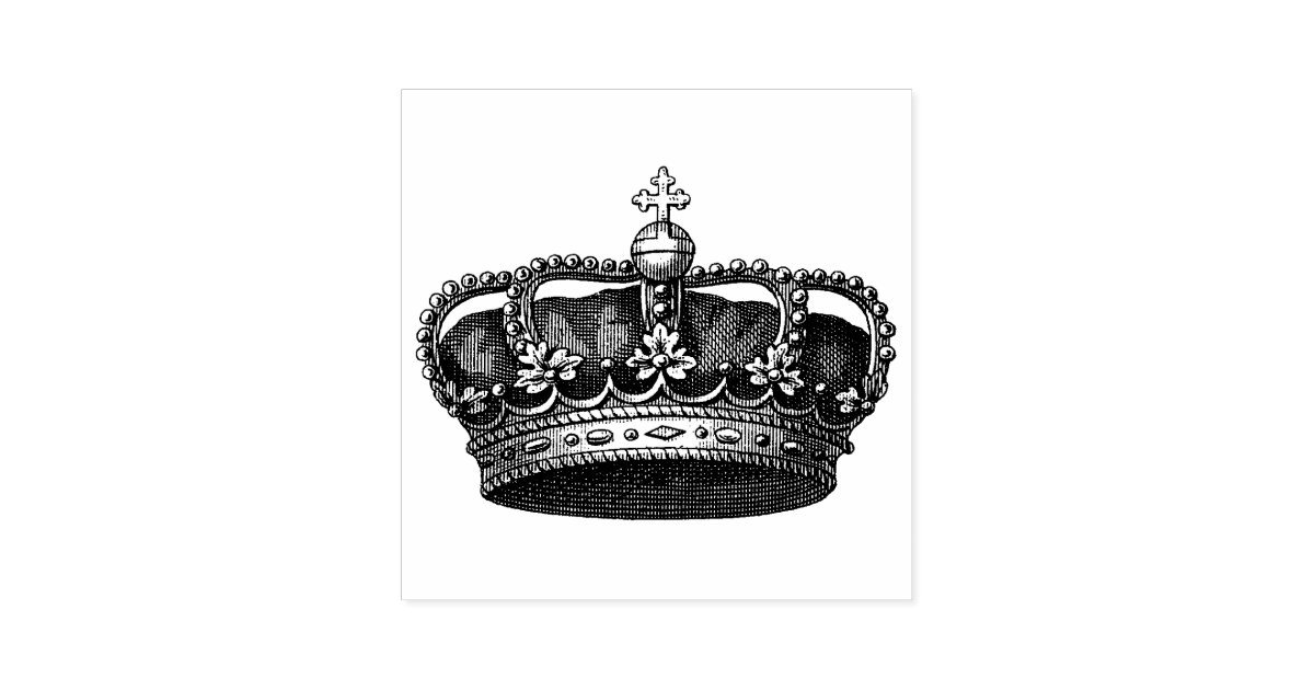 Personalize The King's Crown with Your Text Self-inking Stamp | Zazzle