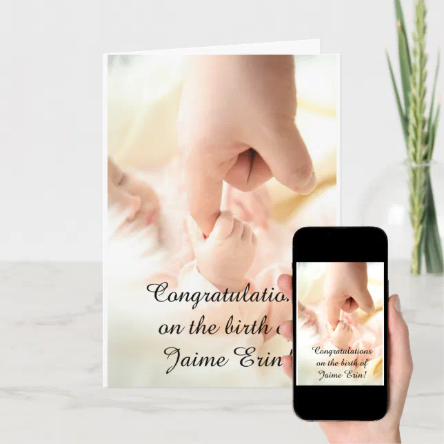 Personalize this "Congrats on New Baby" card! Card | Zazzle