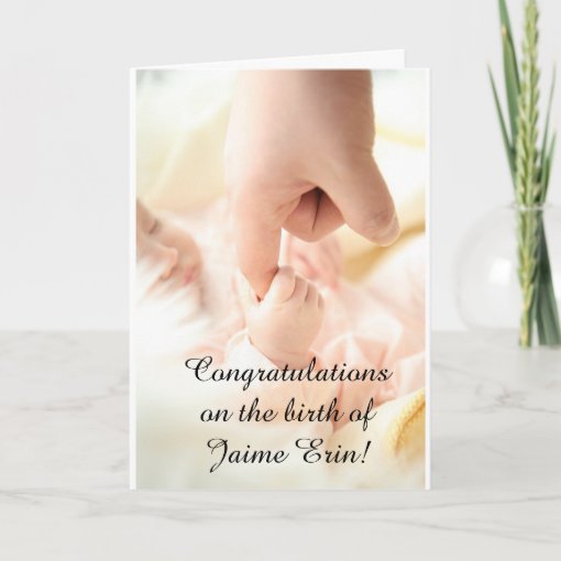 Personalize this "Congrats on New Baby" card! Card | Zazzle