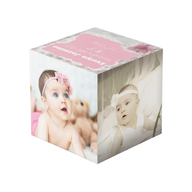 Personalize this Photo Cube with Your Baby's Pics | Zazzle