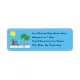 Personalize Tropical Beach Tropical Address Labels | Zazzle