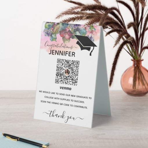 Personalize Venmo Sign High Graduation Party | Zazzle