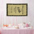 Personalize: Welcome 60th Birthday Party - Black Banner | Zazzle