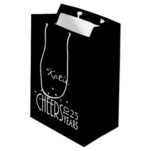 Personalize with Any Age Cheers Paper Gift Bag | Zazzle