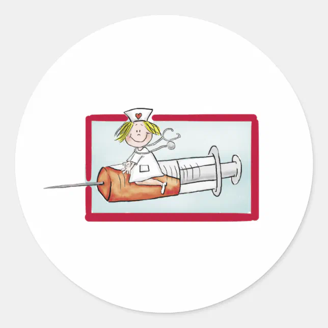 Personalize with name - The Super Nurse Classic Round Sticker | Zazzle