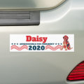 Personalize Your Dog's Name for President 2020 Bumper Sticker | Zazzle