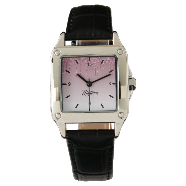 Personalize Your Own Dripping Glitter Watch | Zazzle.com