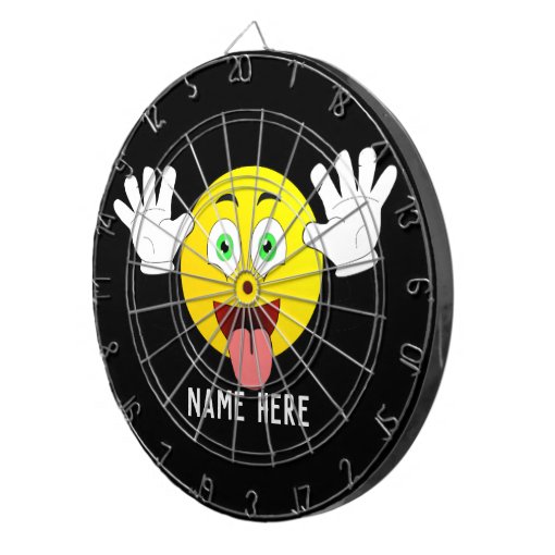 Personalize Your Own Funny Emoji Dart Board | Zazzle
