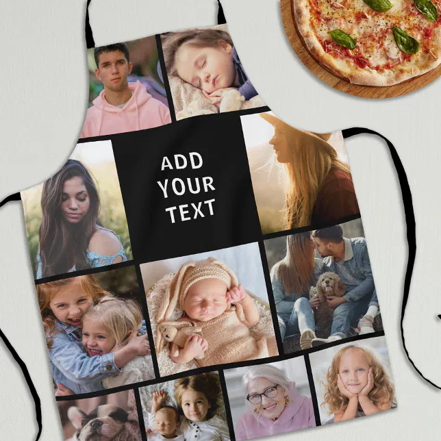 Personalized 11 Photo Collage Apron | Zazzle