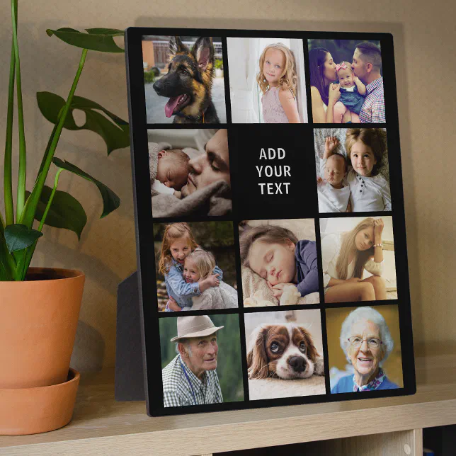 Personalized 11 Photo Collage Plaque | Zazzle