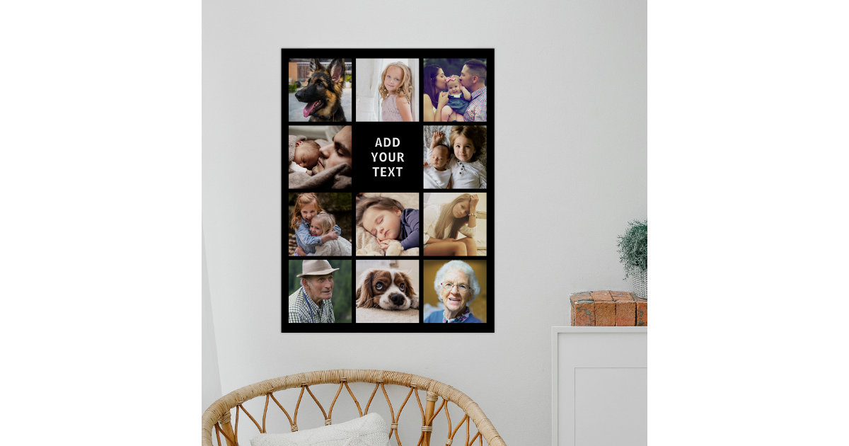 Personalized 11 Photo Collage Poster | Zazzle