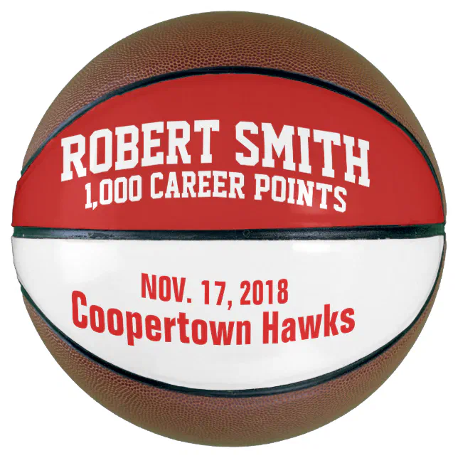 Personalized 1,000 Point Basketball | Zazzle
