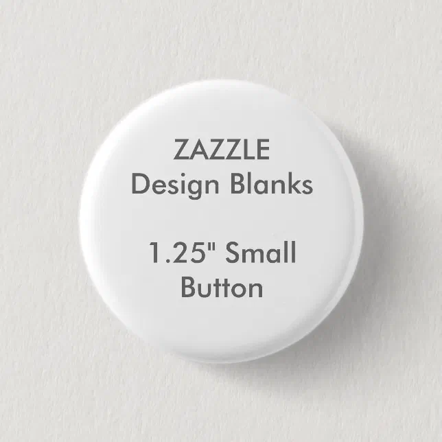 Personalized 1.25" Small Round Button Pin Template | Zazzle
