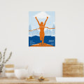 Personalized 1st Marathon Runner Gift Poster | Zazzle