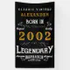 Personalized 2002 21st Birthday Add Name Legendary Banner | Zazzle