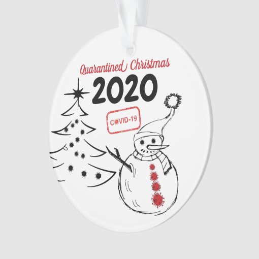 Personalized 2020 Covid Christmas Tree Ornament | Zazzle