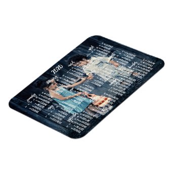 Personalized 2020 Magnetic Calendar 3x4 Magnet | Zazzle