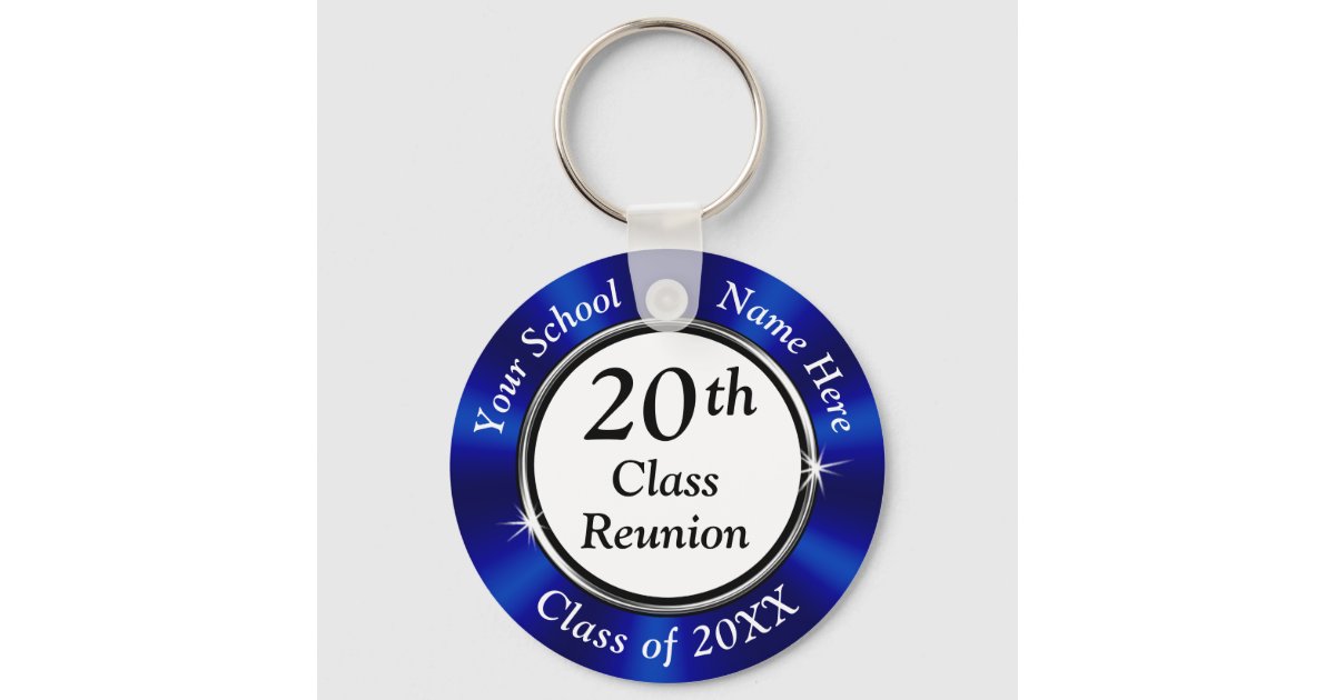 Personalized 20 Year Class Reunion Ideas, Reunion Keychain | Zazzle