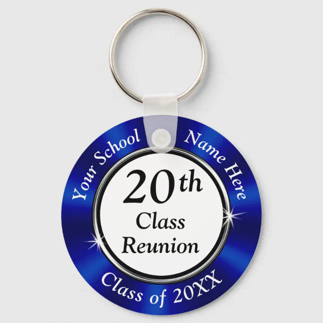 Personalized 20 Year Class Reunion Ideas, Reunion Keychain | Zazzle