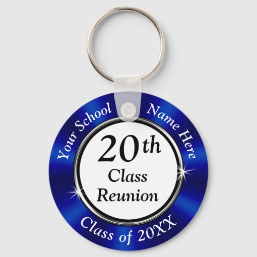 Personalized 20 Year Class Reunion Ideas, Reunion Keychain | Zazzle