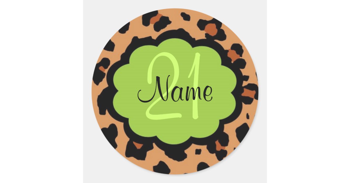 Personalized 21st Birthday Sticker | Zazzle