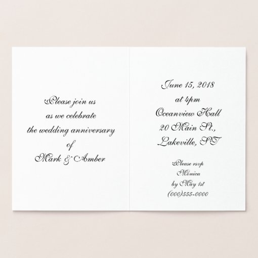 Personalized 25th Anniversary Invitations | Zazzle