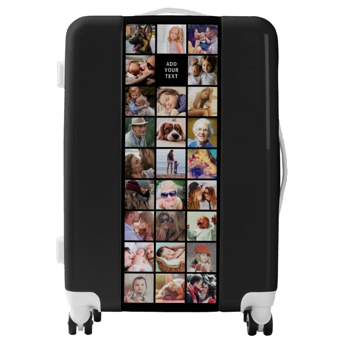 Personalized 26 Photo Collage Luggage | Zazzle.com
