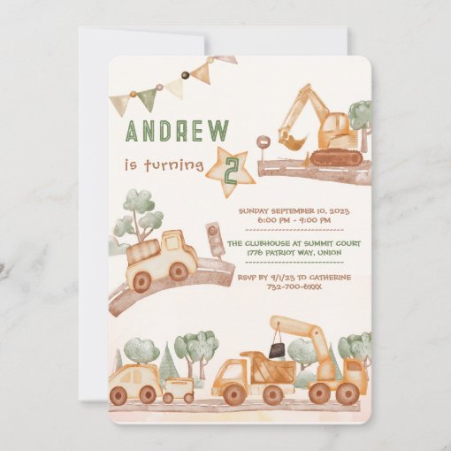 Personalized 2nd Birthday for boy Invitation | Zazzle