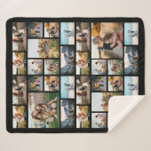 Personalized 32 Photo Collage Fleece Blanket | Zazzle