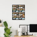 Personalized 32 Photo Collage Poster | Zazzle