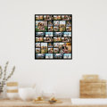 Personalized 32 Photo Collage Poster | Zazzle