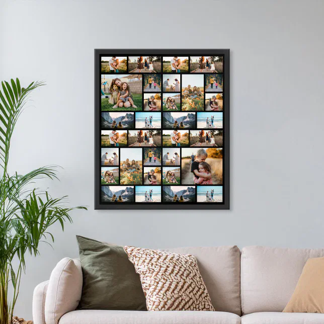 Personalized 32 Photo Collage Poster | Zazzle