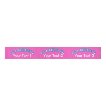 Personalized 3 inch Grosgrain Ribbon for Cheer Bow | Zazzle