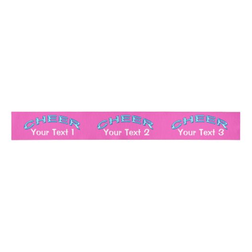 Personalized 3 inch Grosgrain Ribbon for Cheer Bow | Zazzle