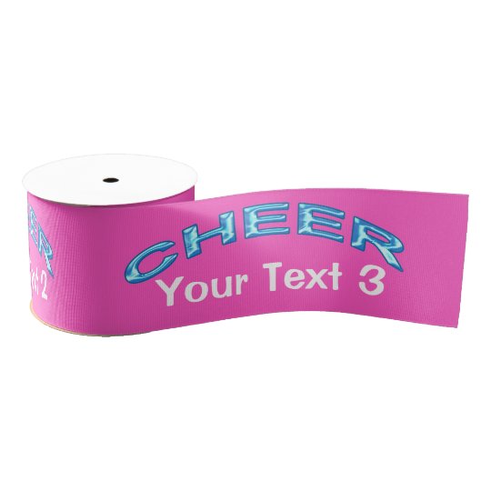 Personalized 3 inch Grosgrain Ribbon for Cheer Bow | Zazzle.com
