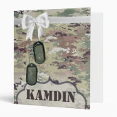 Personalized 3 Ring Scrapbook Army OCP Camo Unifor 3 Ring Binder | Zazzle