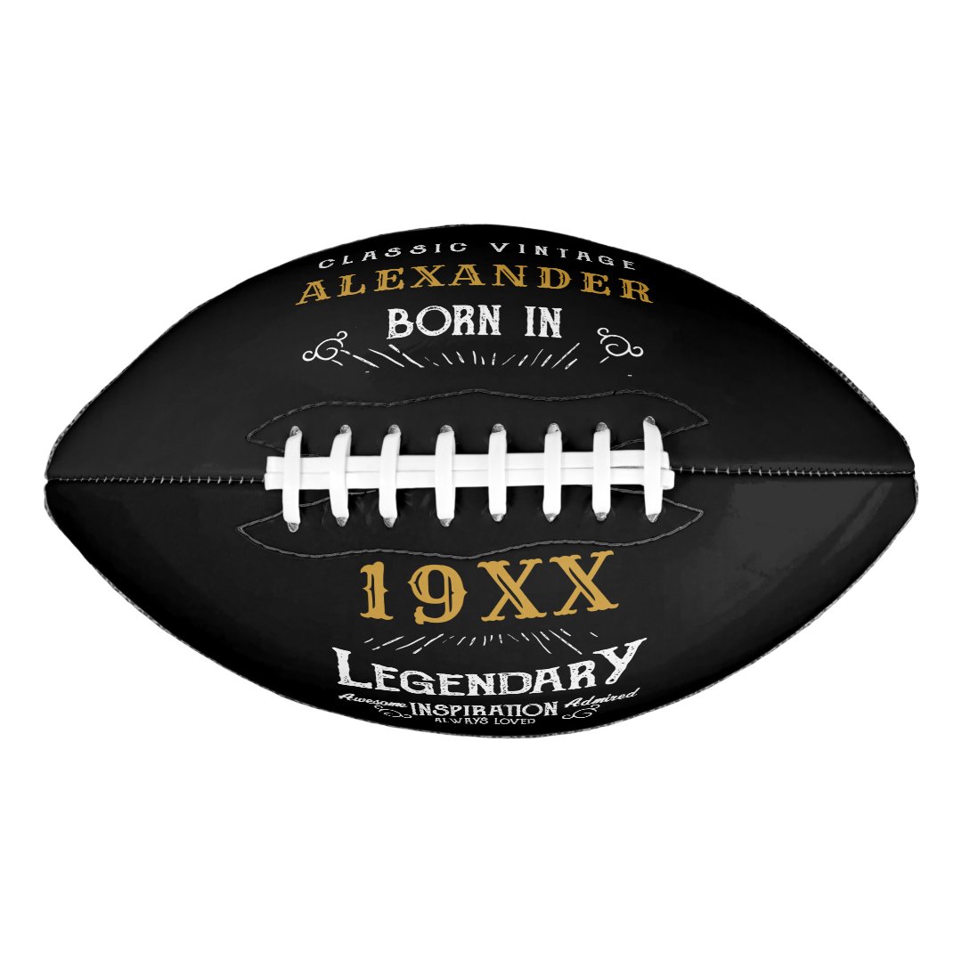Personalized 40th Birthday Football | Zazzle