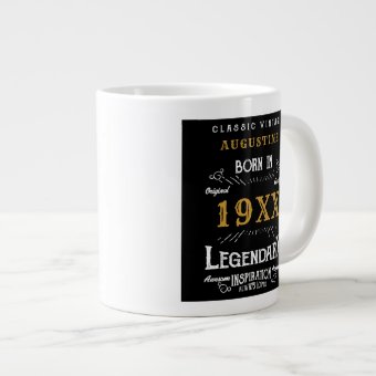 Personalized 40th Birthday Giant Coffee Mug | Zazzle