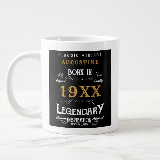 Personalized 40th Birthday Giant Coffee Mug | Zazzle.com