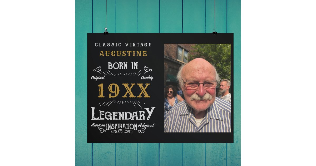 Personalized 40th Birthday Poster | Zazzle