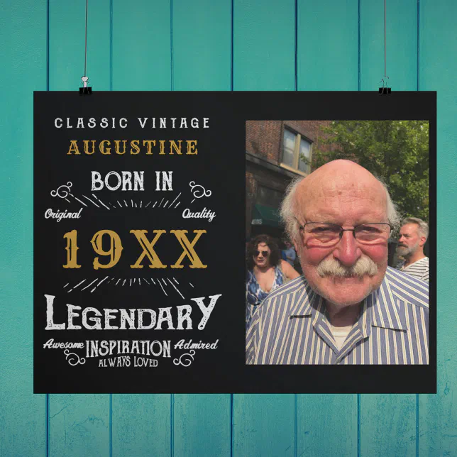 Personalized 40th Birthday Poster | Zazzle