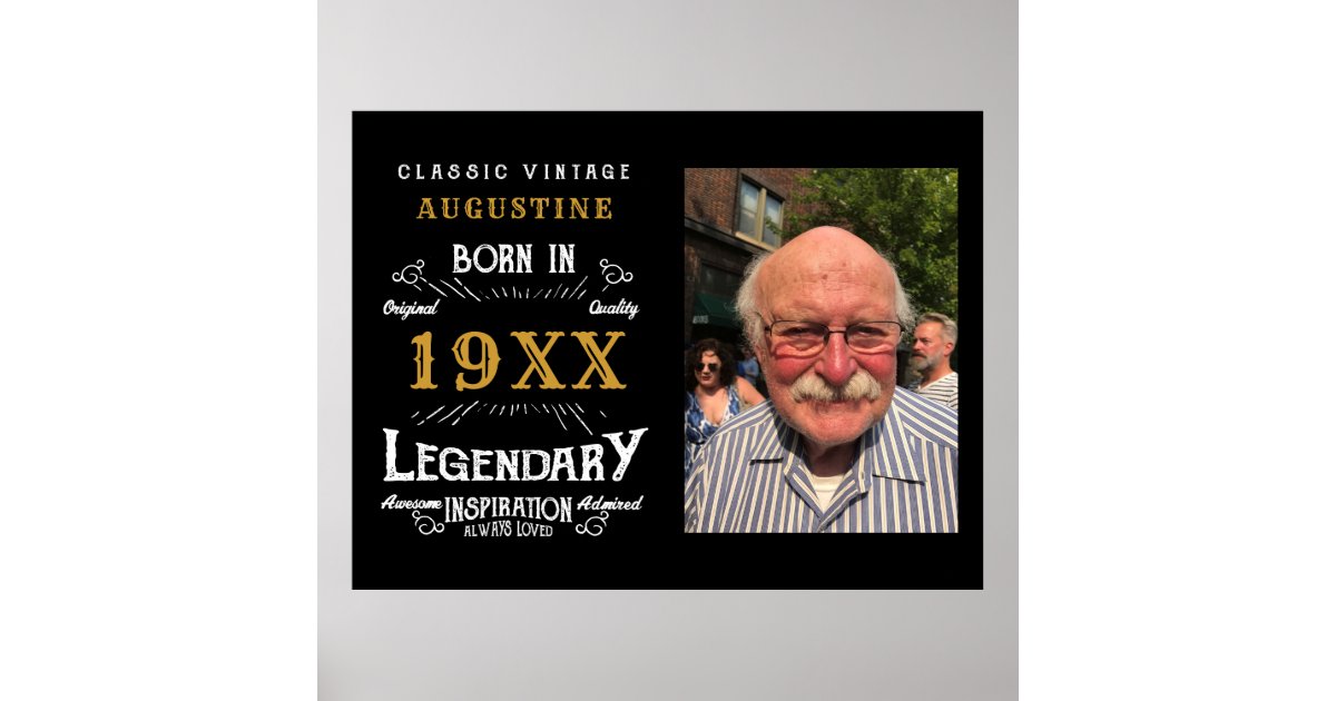 Personalized 40th Birthday Poster | Zazzle.com