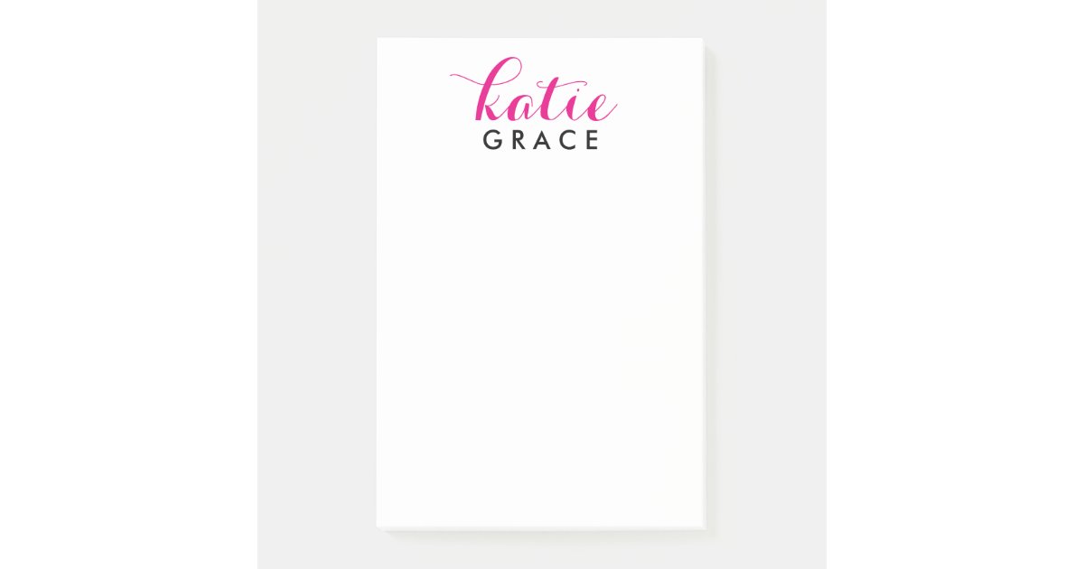 Personalized 4x6 Post-It Notes | Zazzle
