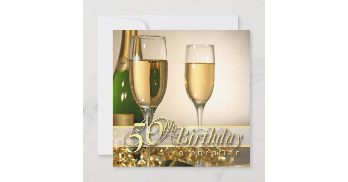 Personalized 50th Birthday Party Invitations | Zazzle