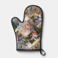 Personalized 5 Family Photo Collage Monogrammed Oven Mitt | Zazzle