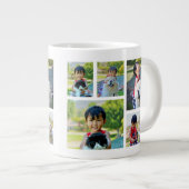 Personalized 5 Photo Color Collage Frames Large Coffee Mug | Zazzle