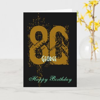 Personalized 80th Birthday Greeting Card | Zazzle