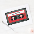 Personalized 8 bit cassette tape stickers | Zazzle