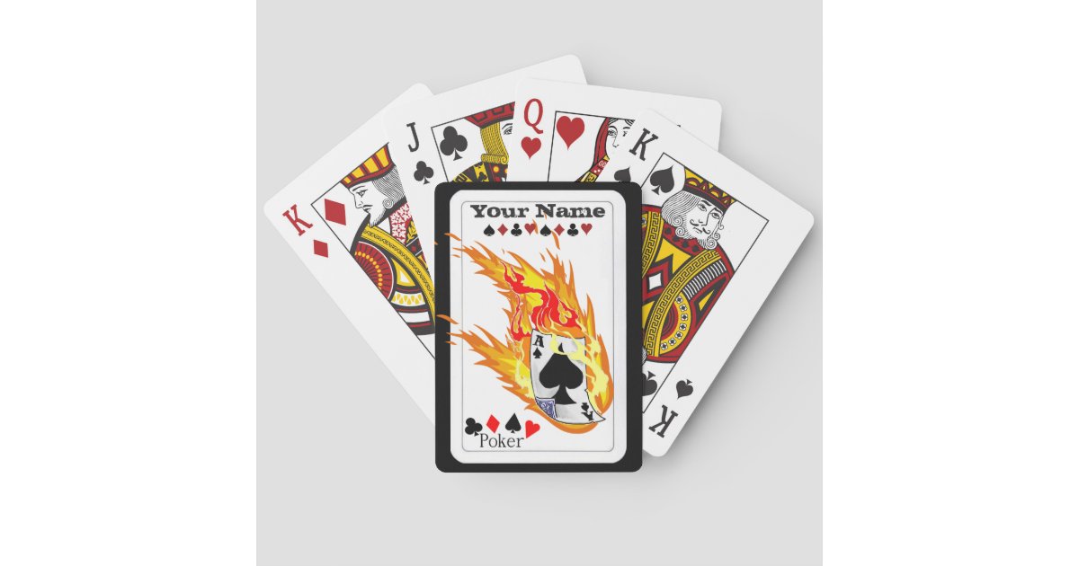 Personalized Ace of Spades Poker Cards | Zazzle
